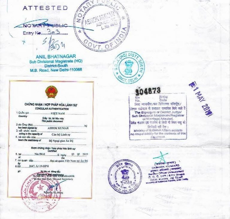 How to Legalize Indian Documents to Be Used in Vietnam - 2025 Guide