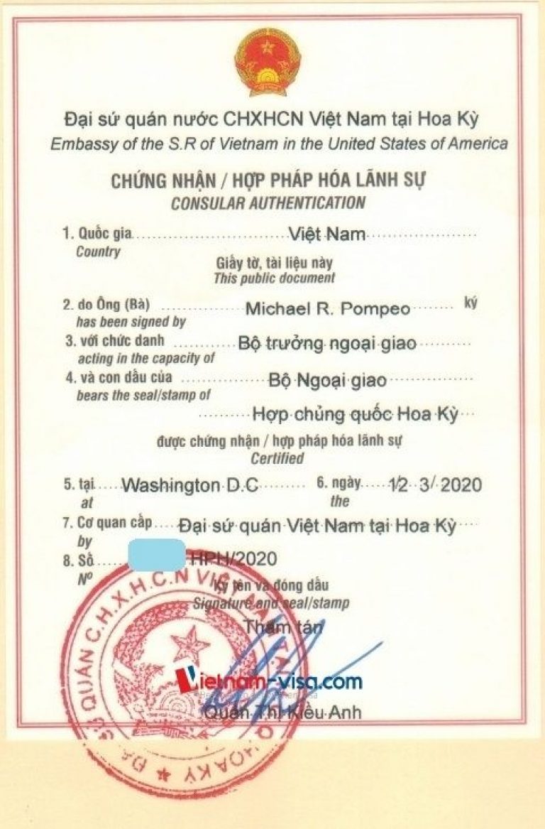 Legalization of US documents for Vietnam – Detailed guide & Service 2025